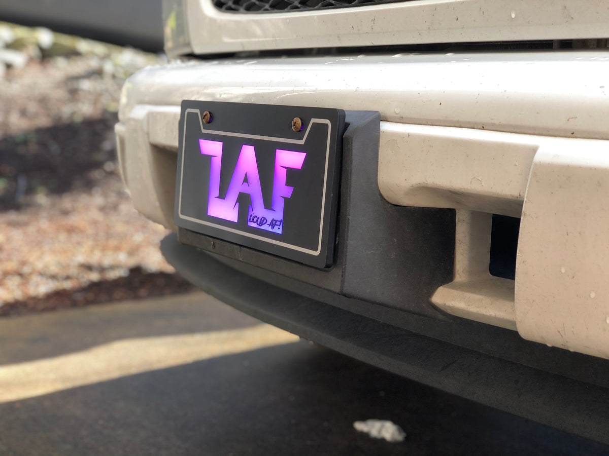 LED Vanity License Plate – LOUD AF!